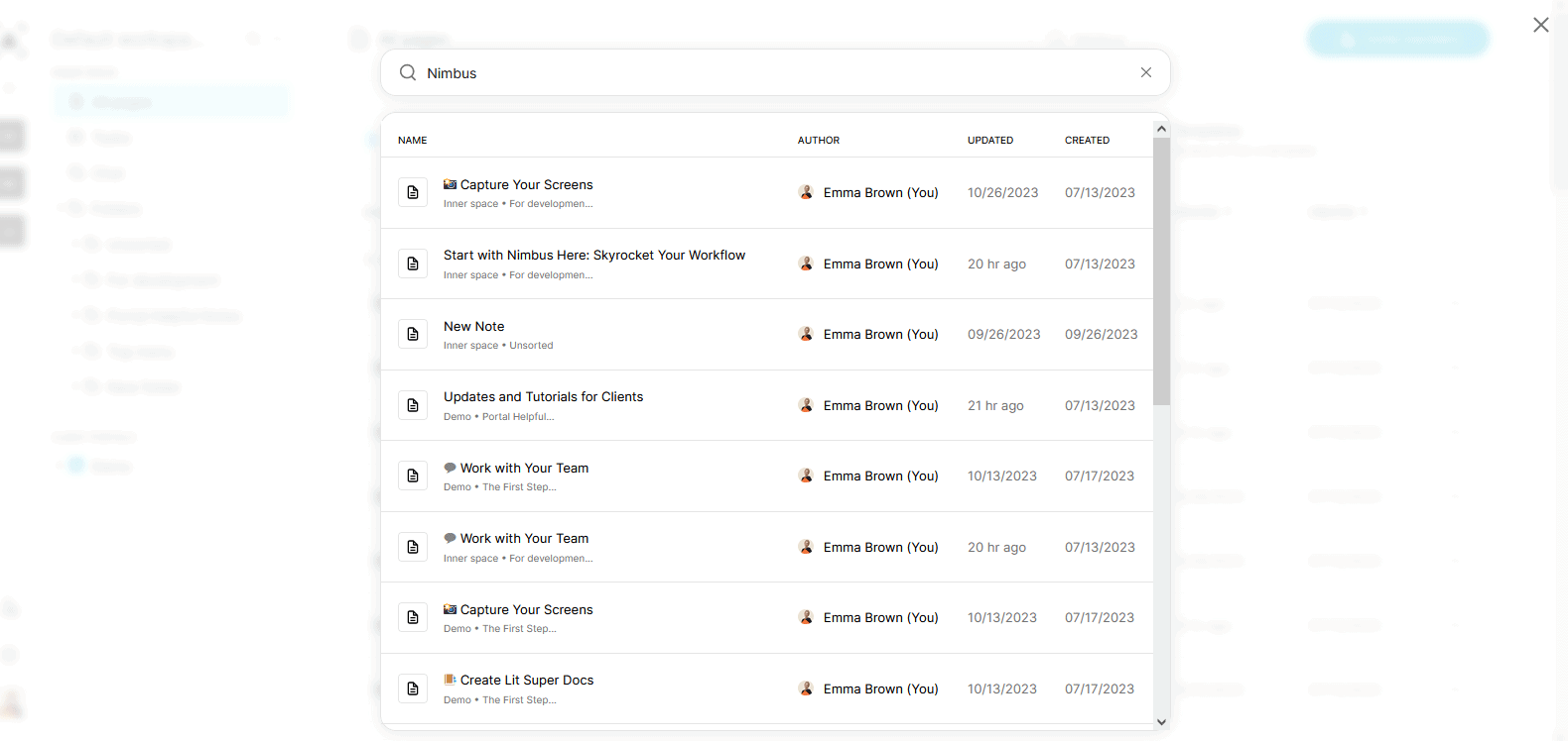 Search pages - FuseBase