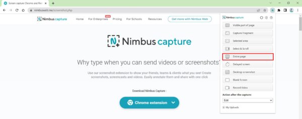 How to Take a Screenshot of an Entire Webpage - Nimbus Capture - FuseBase