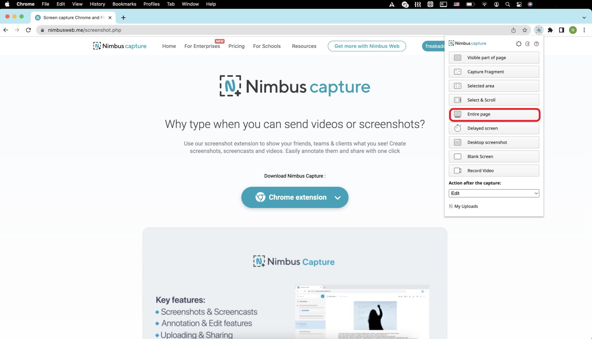 Tüm Web Sayfasının Ekran Görüntüsü Nasıl Alınır - Nimbus Capture - FuseBase