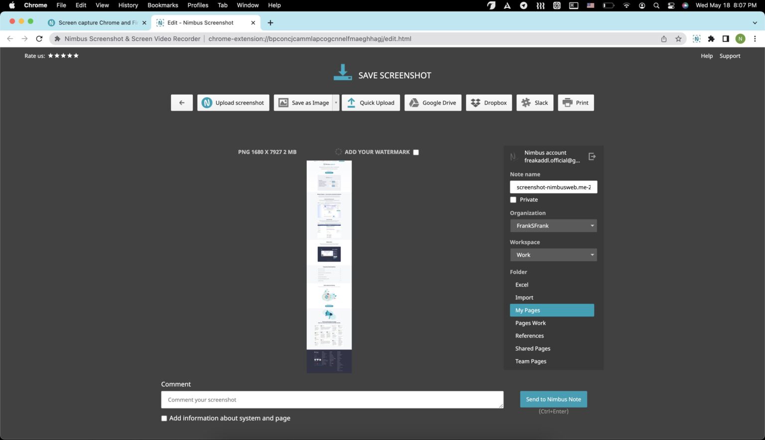 How to Take a Screenshot of an Entire Webpage - Nimbus Capture - FuseBase
