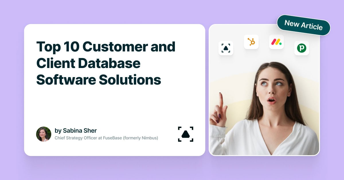 Top 10 Best Customer and Client Database Software Solutions - FuseBase