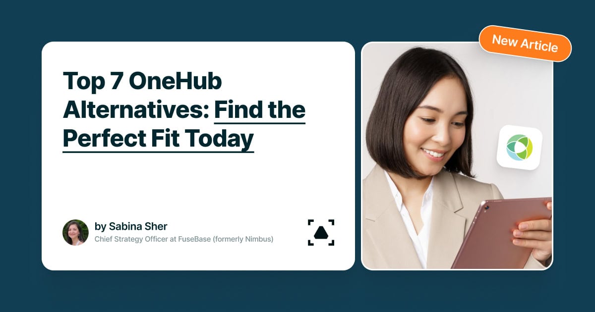 Top 7 Best OneHub Alternatives: Find Your Match - FuseBase