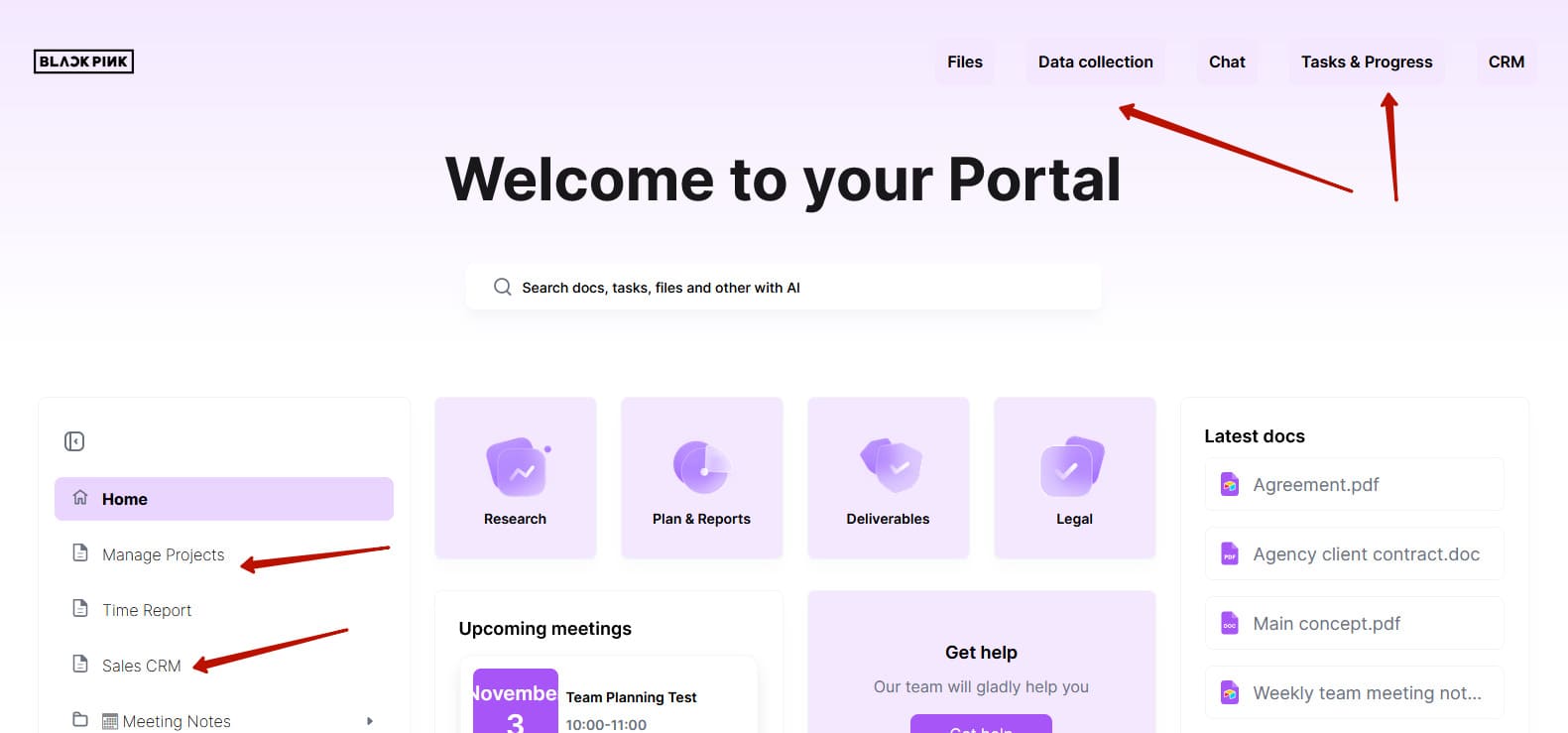 Management of Visibіlity status for portal pages - FuseBase