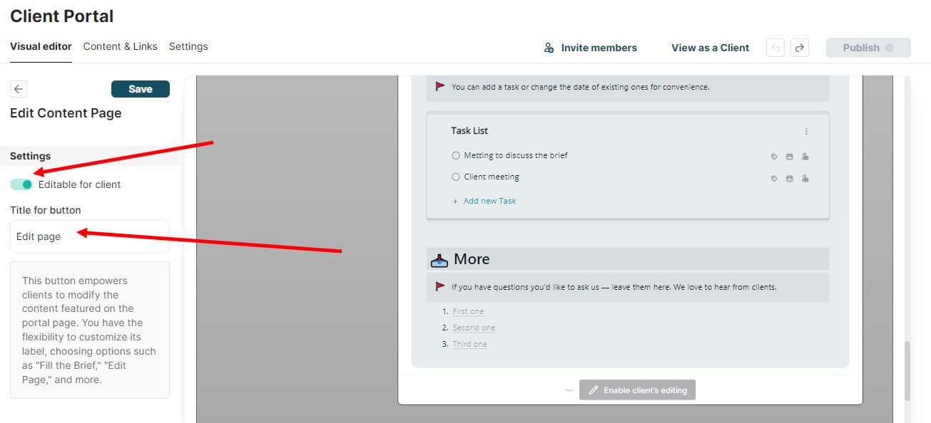 How To Use a Portal Button To Set up a Page for Customer Interaction ...