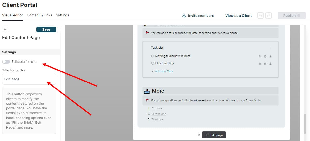 How To Use a Portal Button To Set up a Page for Customer Interaction ...