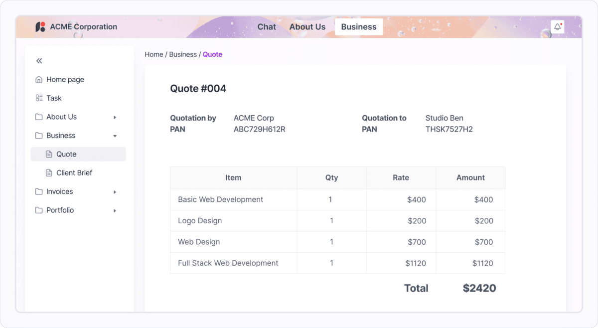How to Make a Quote for Small Business: Tips & Invoice Templates - FuseBase