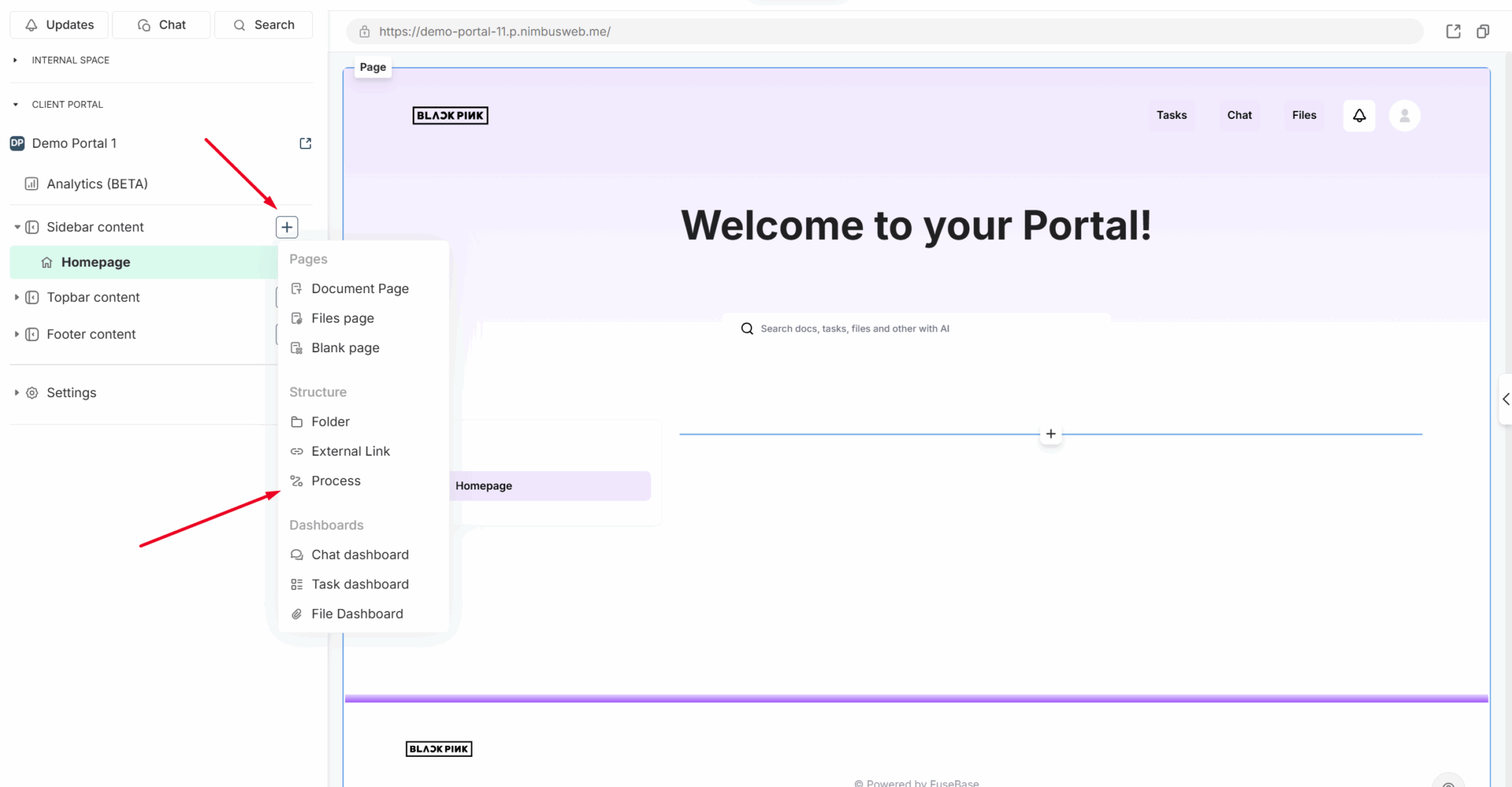 Processes in the Portal - Quick Guide - FuseBase