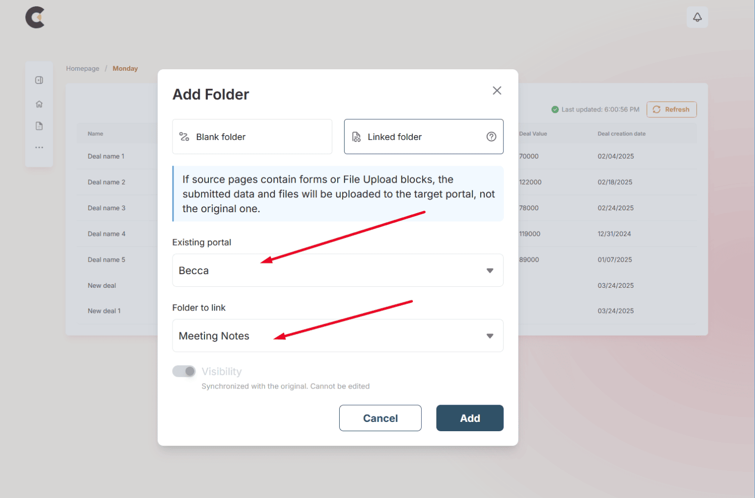 Linked Folders and Pages – Adding folders and pages to multiple portals ...