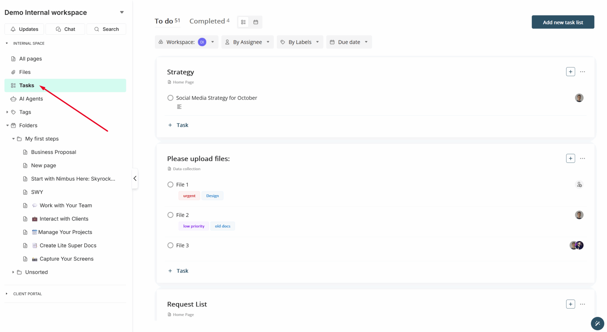 Task dashboard – manage all tasks from one place - FuseBase
